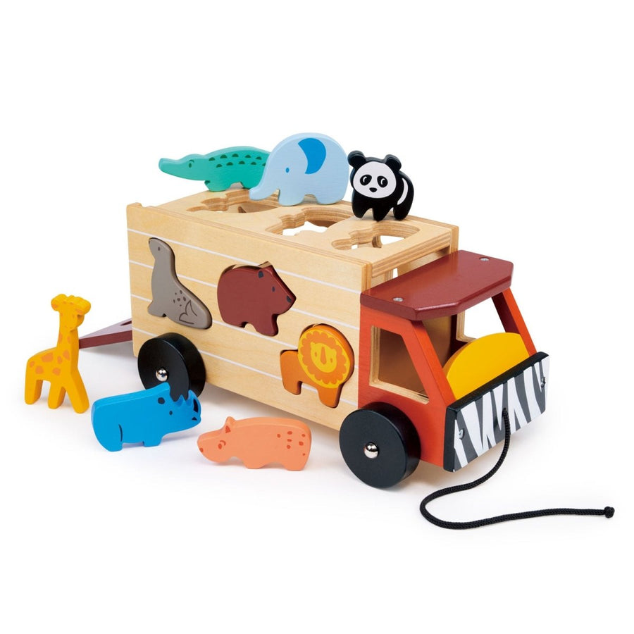Small Foot Safari Shape Sorter Toy Van